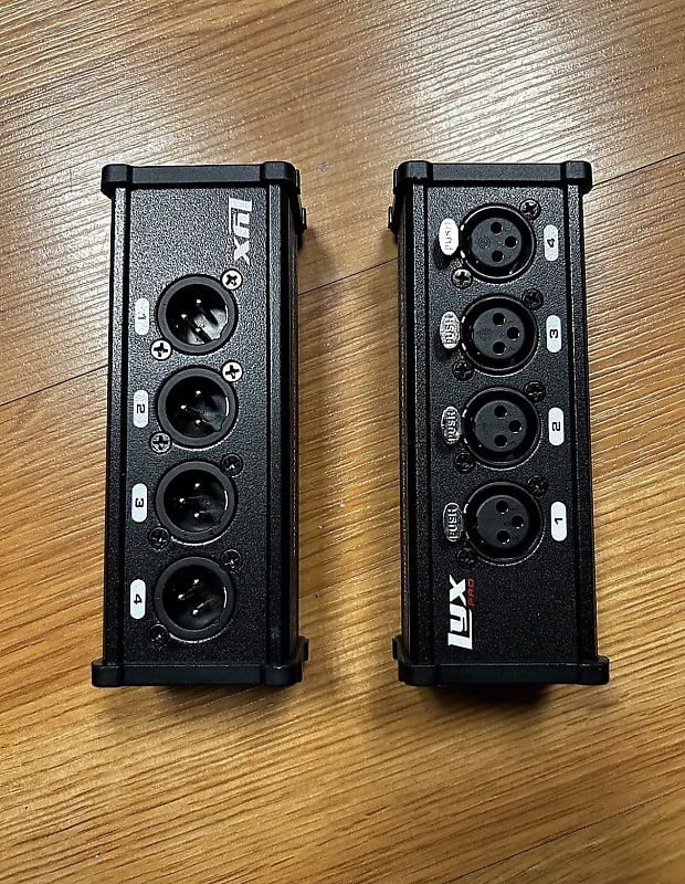 LyxPro 4 Channel XLR Splitter Box, Cable Breakout Male & | Reverb