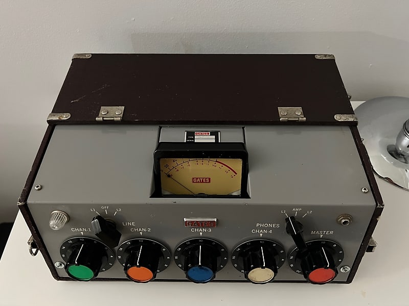 Gates Dynamote M4880 50's Tube Console Mixer -sidecar -RCA | Reverb