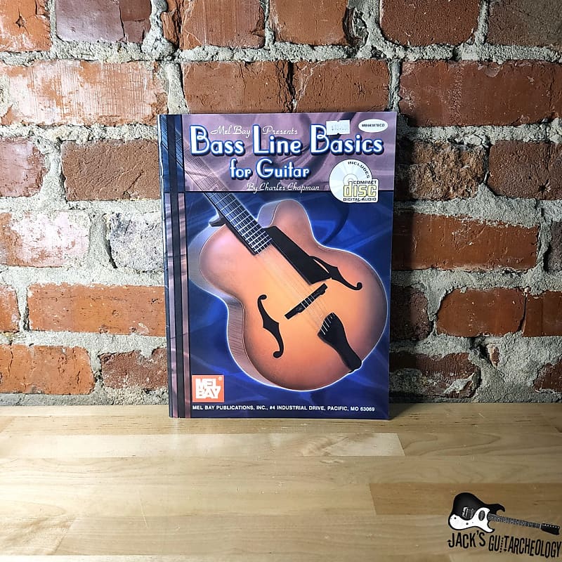 Bass Line Basics For Guitar Instructional Book with DVD | Reverb