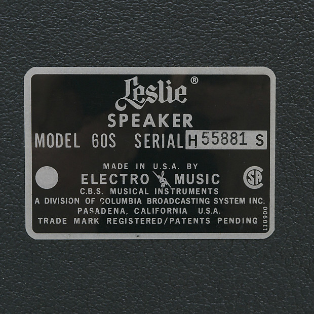 Leslie Model 60M Amplifier and Model 60S Speaker 1970s | Reverb