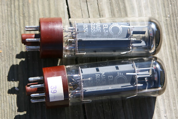 Winged C Matched Pair EL34 Power Tubes | Reverb