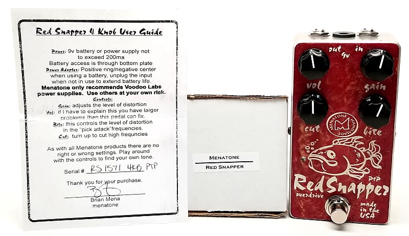 used Menatone Red Snapper, Excellent Condition with Box and | Reverb
