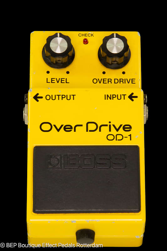 Boss OD-1 Overdrive 1982 Japan s/n 190300 with JRC4558D op Boss OD-1 Overdrive 1982 Japan s/n 190300 with JRC4558D op
