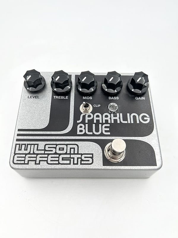 Wilson Effects Sparkling Blue Overdrive Guitar Effects Pedal | Reverb