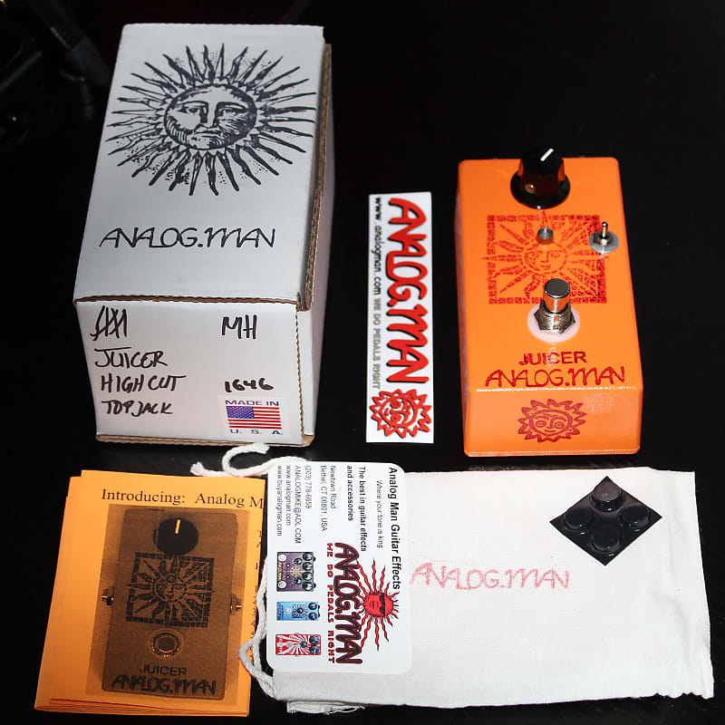 Analogman Juicer 2022 Compressor high cut/top jacks | Reverb