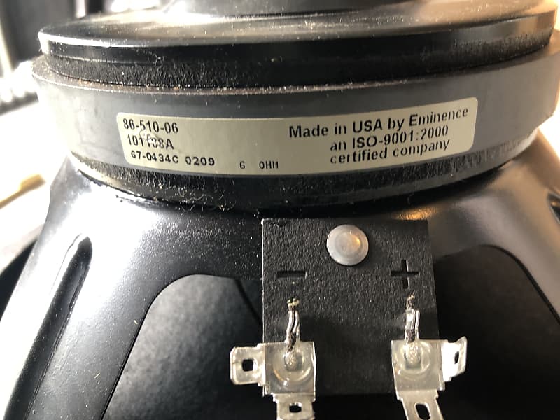 Eminence 10” Ampeg SVT speaker 86-510-06 6 ohm - Black | Reverb