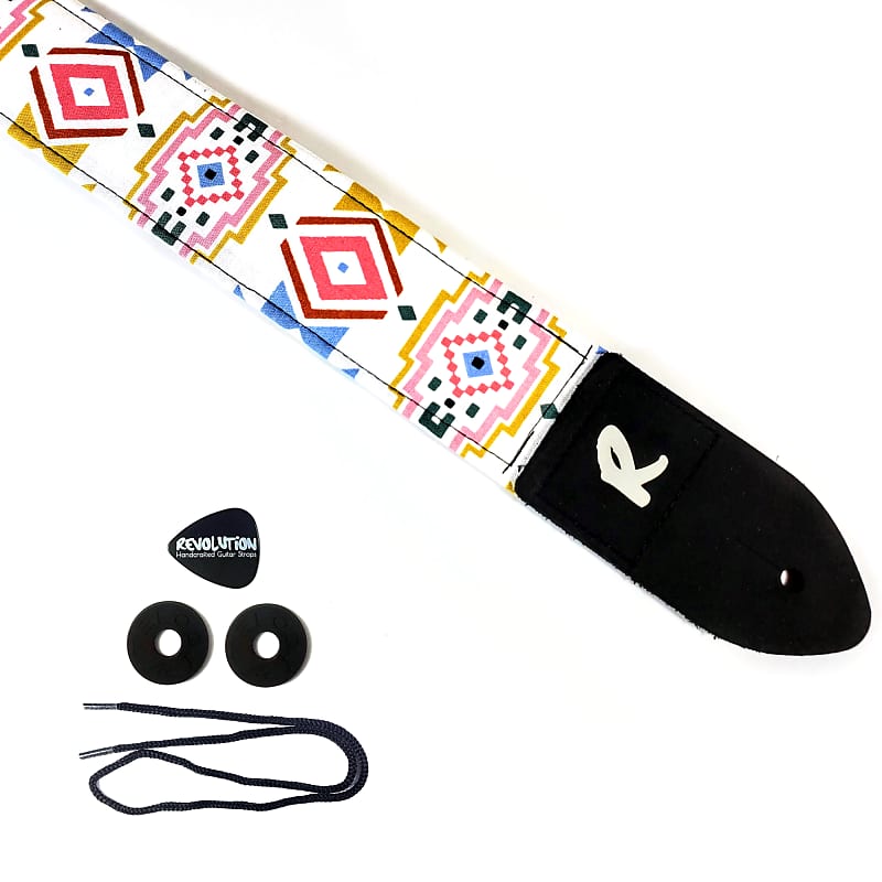 Colorful Aztec - Tribal - Navajo - Southwestern Guitar Strap | Reverb