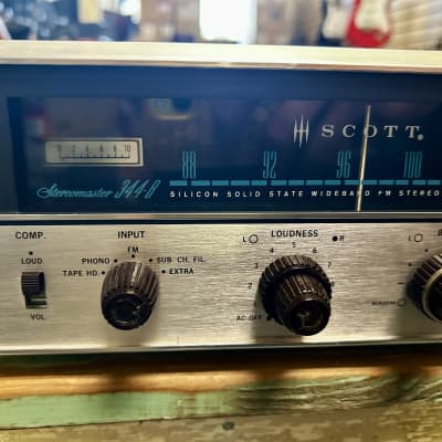 HH Scott 344-b Receiver Preamp Tuner Amplifier 1966 - Silver | Reverb