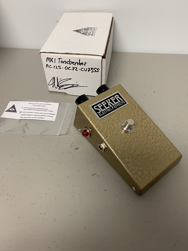 Seeker Electric Effects Tonebender MKI Fuzz Effect Pedal with | Reverb