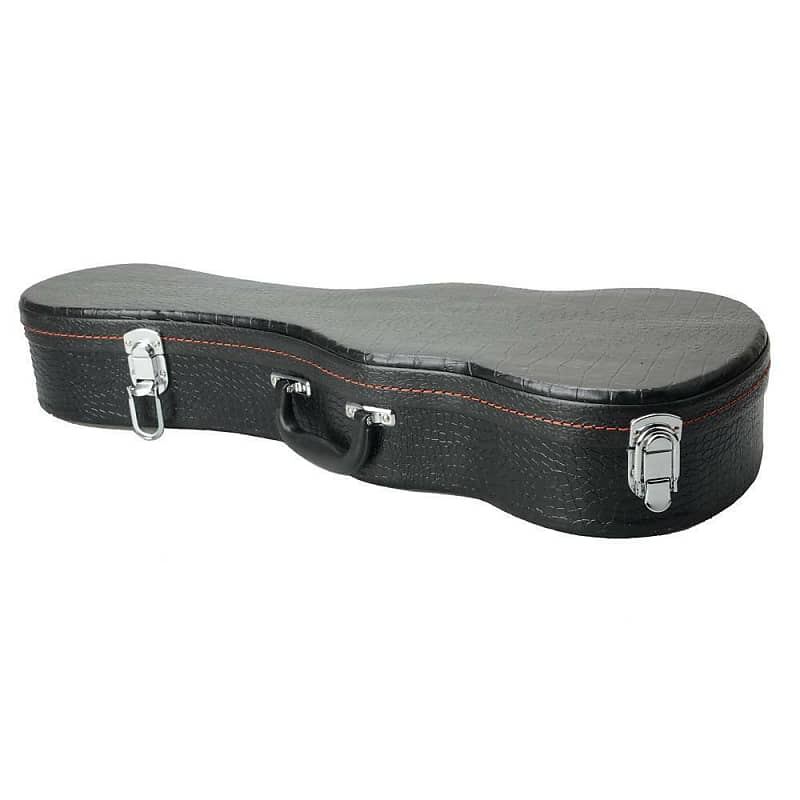 23" Deluxe Concert Hard shell Case Ukulele Hard Case Leather | Reverb