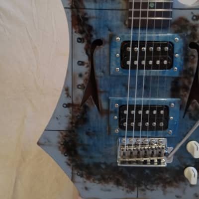 TAZ "Rusted Axe" Electric Guitar 2024 - Blue | Reverb