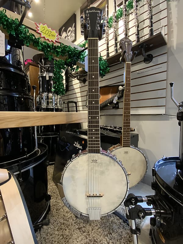 Washburn 6 String Banjo Recent - Red Brown Stain | Reverb