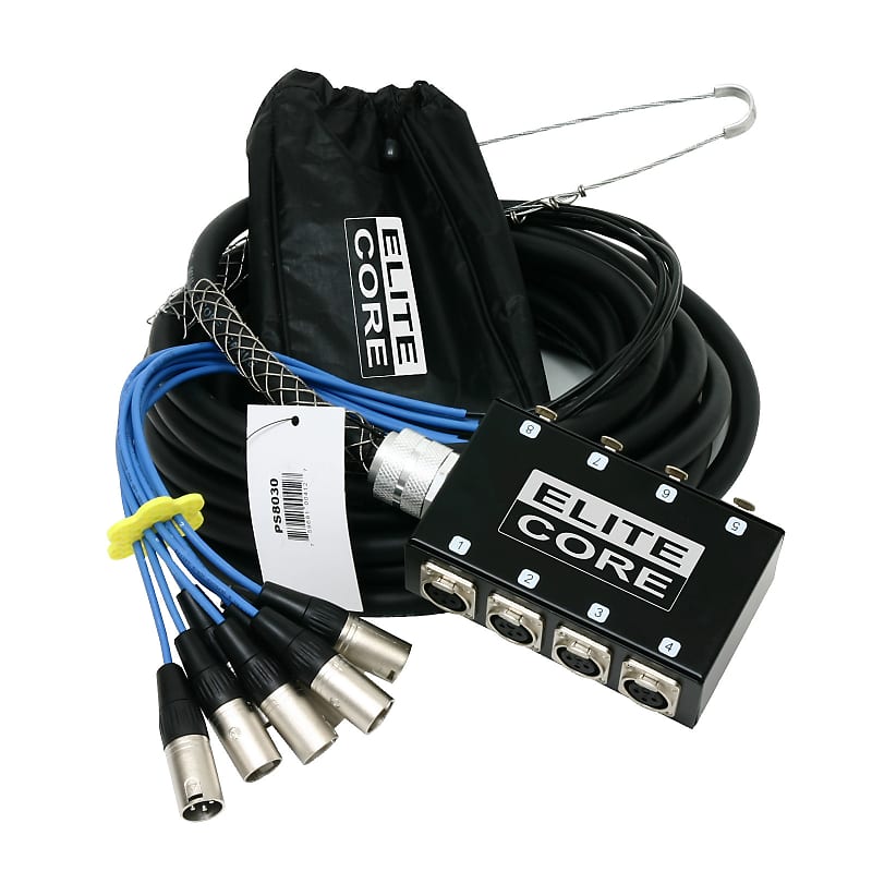 Elite Core Audio PS8030 Elite Core 8-Channel XLR Snake - 30' | Reverb