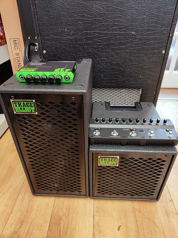 Trace Elliot Elf Bass Head, 1 x 10 Cab, 2 x 8 Cab, Transit B | Reverb