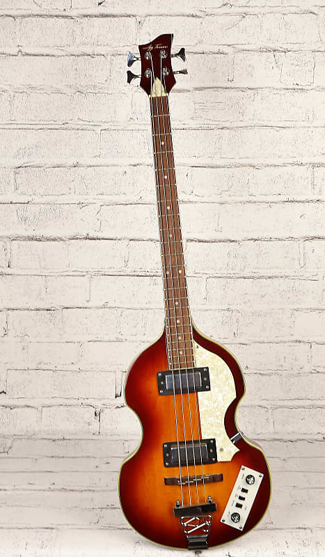Jay Turser JTB-2B Violin Shaped Beatle Bass w/ Gig Bag | Reverb