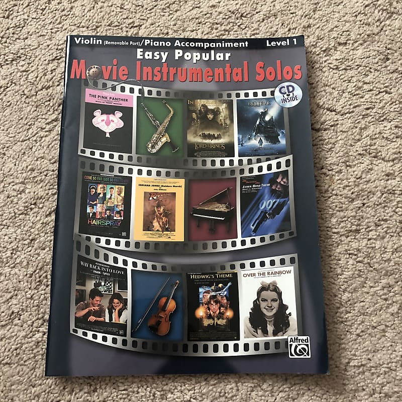 Alfred Music Movie Instrument Solos with CD! (Violin / Piano | Reverb