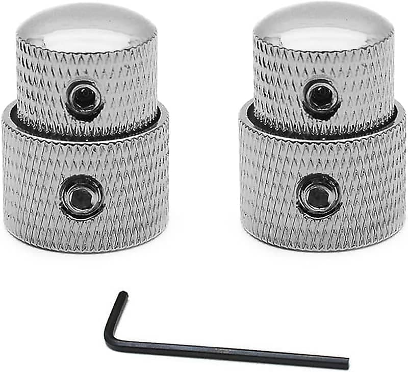 Guitar Dual Concentric Stacked Control Knobs Sets Metal with | Reverb