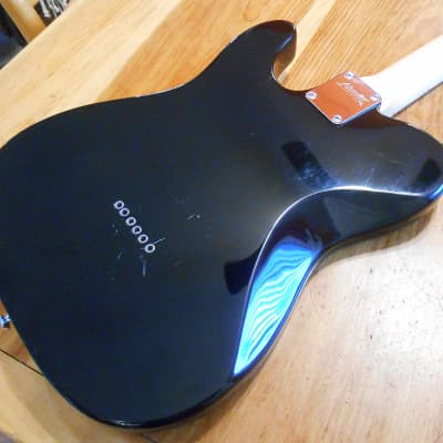 Alvarez AE10 1990's. Gloss Black. Made in Korea. Tele. | Reverb