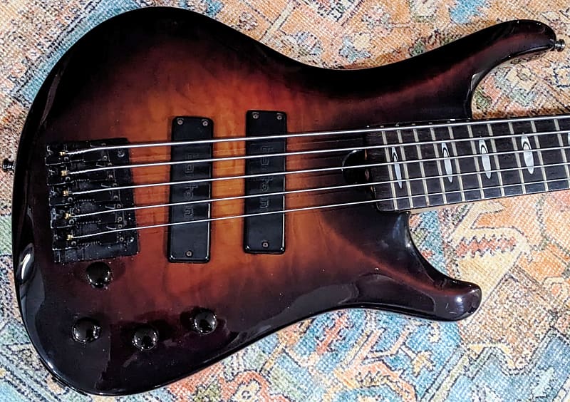 1990’s Keith B Roscoe LG 3005 Custom 5 String Bass Guitar, | Reverb