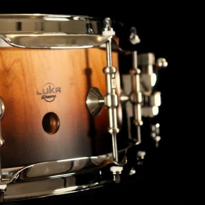 Luka drums one-piece solid carved maple shell 14x5 snare drum | Reverb
