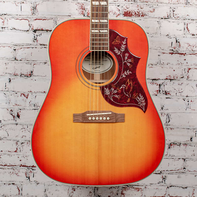 Epiphone - Hummingbird Pro - Acoustic-Electric Guitar - Aged | Reverb