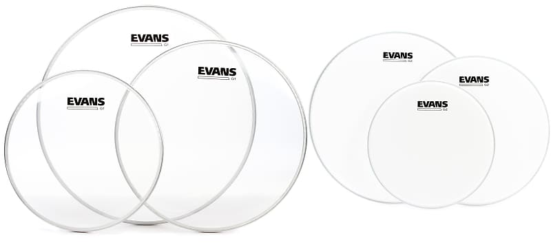 Evans G1 Clear 3-piece Tom Pack - 10/12/14 inch Bundle with | Reverb