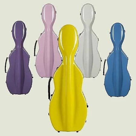 B1062 Fiberglass Cello-Shaped Violin Case-Purple | Reverb