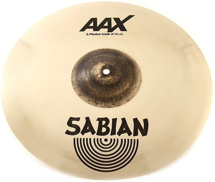 Sabian 16 inch AAX X-Plosion Crash Cymbal - Brilliant Finish | Reverb