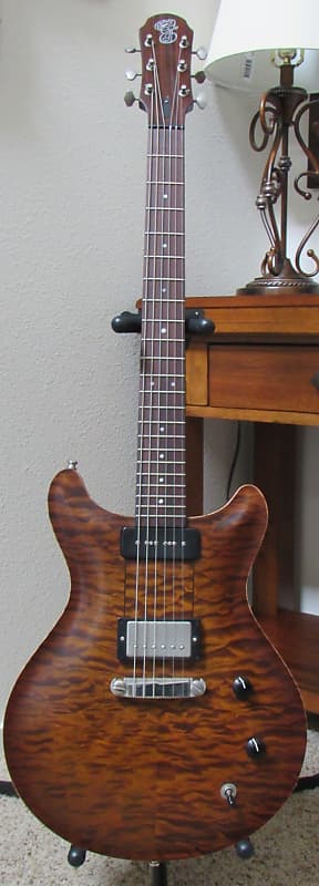 Patrick James Eggle Macon Double Cut w/solid Rosewood Neck | Reverb
