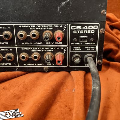 Peavey CS-400 Vintage 400W Stereo Power Amplifier | Reverb