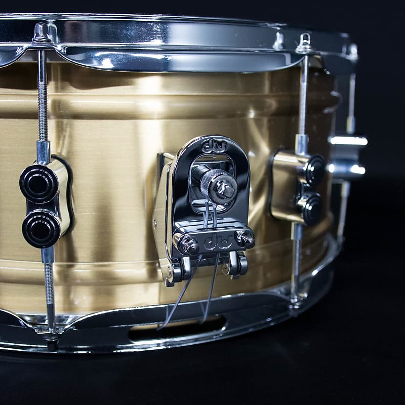 PDP 6.5x14 1.2mm Natural Satin Brushed Brass w/ Chrome | Reverb