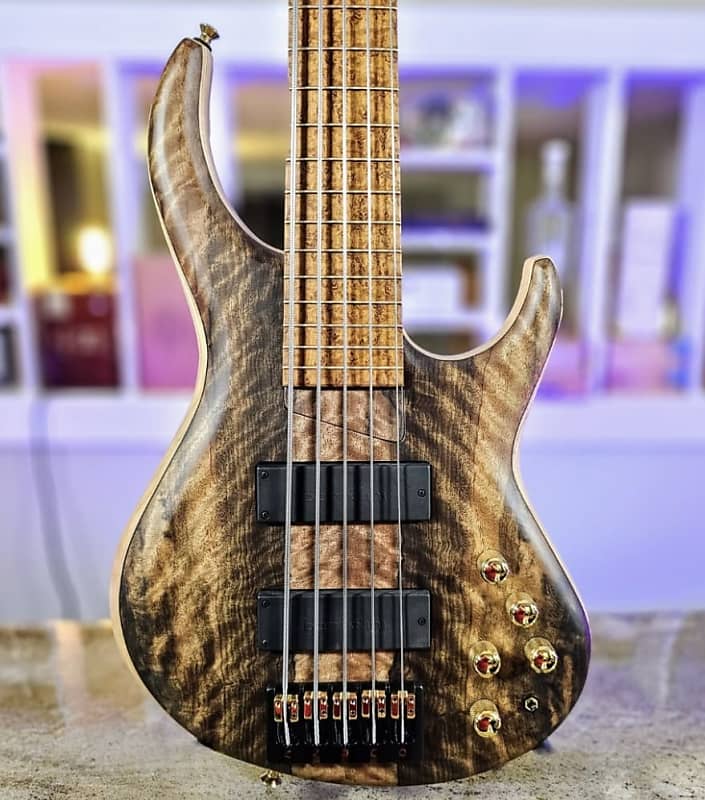 MTD 535-24: Flamed Macassar Ebony Top, Toma Ash Body, Flamed | Reverb
