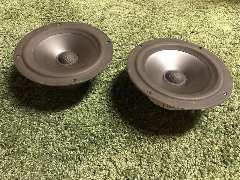 2 Polk MW7100 LS50 woofers speakers vintage original | Reverb
