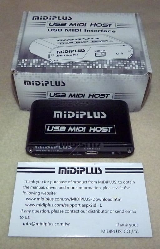 Midiplus USB Midi Host black | Reverb