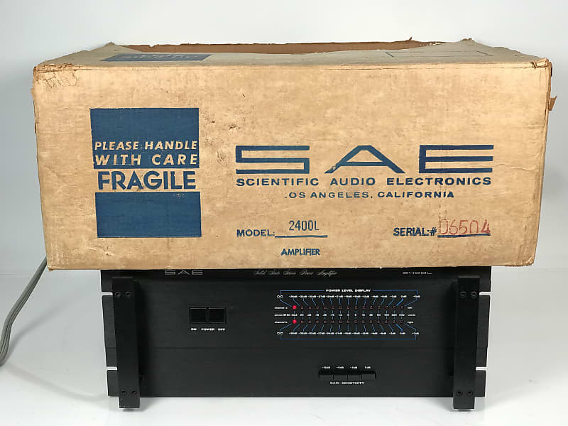 SAE 2400L Solid State Stereo Power Amplifier | Reverb