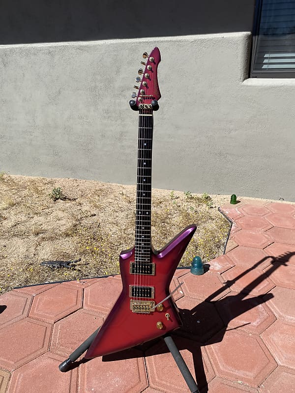 Aria Pro II ZZ Custom Explorer Guitar 1984 with original case | Reverb