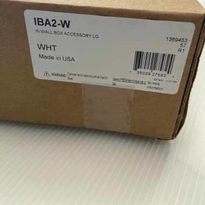 Peerless AV In Wall Storage Box - IBA2W - White | Reverb