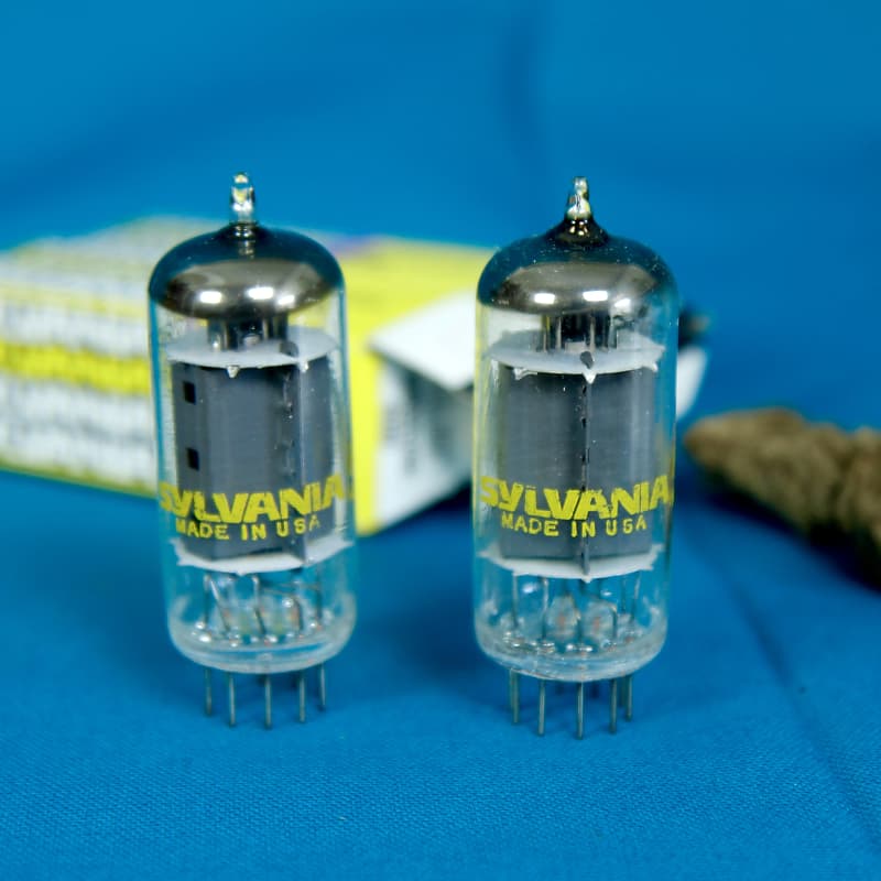 2 Matched Pairs of NOS Sylvania 7868 Amplifier Tubes - Made | Reverb