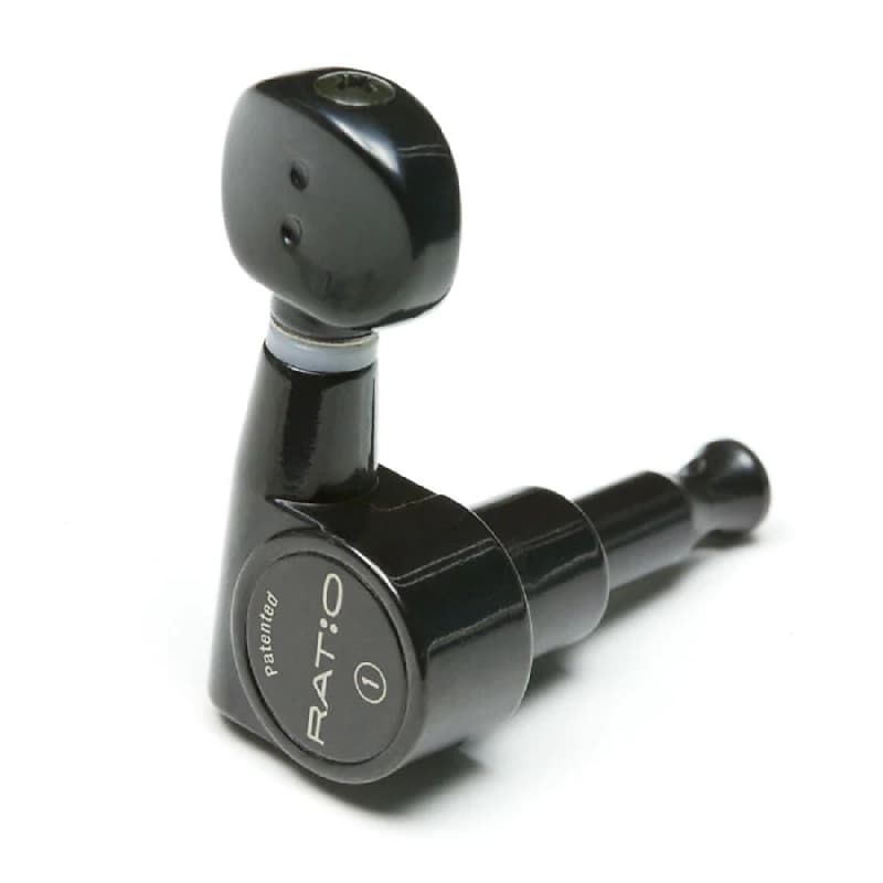 Graph Tech Ratio 6-In-Line 2-Pin Classic Tuning Keys - BLACK, | Reverb