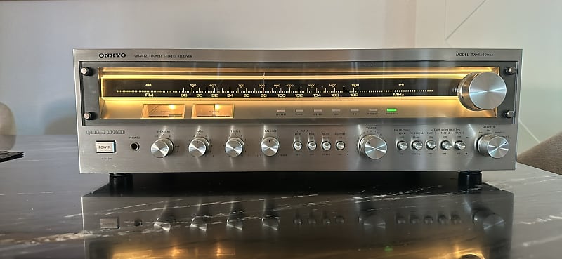 Onkyo TX-4500 MKII - Silver - Wood Finish | Reverb