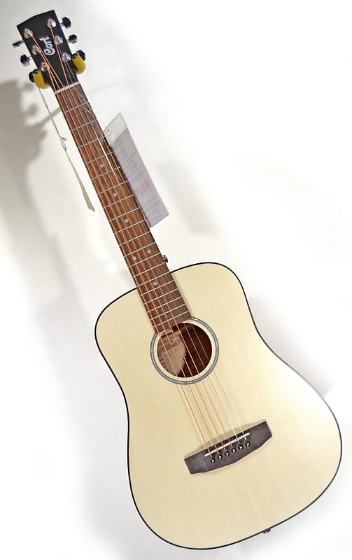 Cort Mini Acoustic Guitar Natural Finish - Pro Setup W/Bag | Reverb