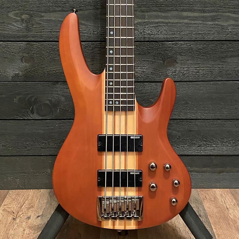 ESP LTD B-5E Natural Satin 5-String Electric Bass Guitar | Reverb