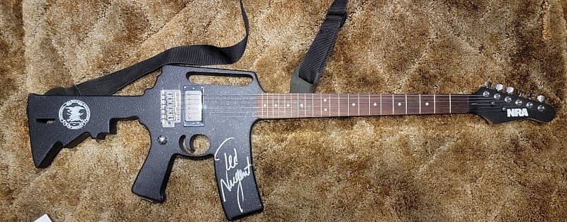 SHS International AR 15 NRA Ted Nugent guitar - Black | Reverb