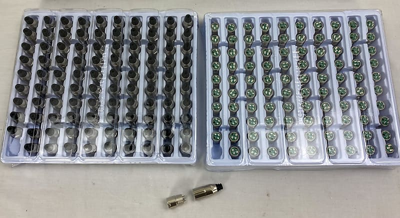 Switchcraft Lot of 100 A3M 3-pin Male XLR Connectors Value | Reverb