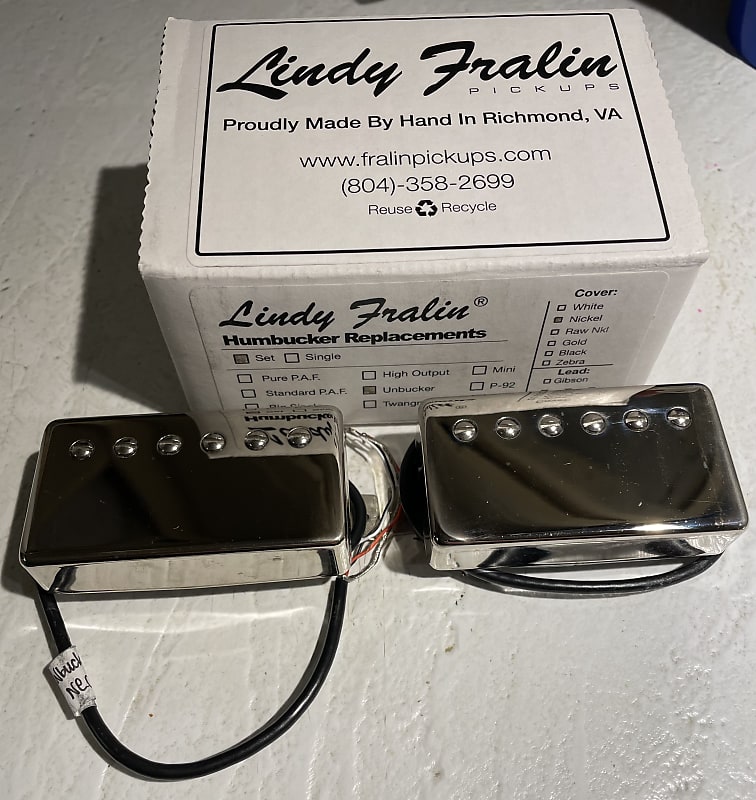 Lindy Fralin "Unbucker" Humbucker Pickup Set - 3 Conductor | Reverb