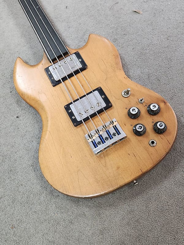 Guild JS II Jetstar 2 Fretless 1971 - ish - Natural | Reverb