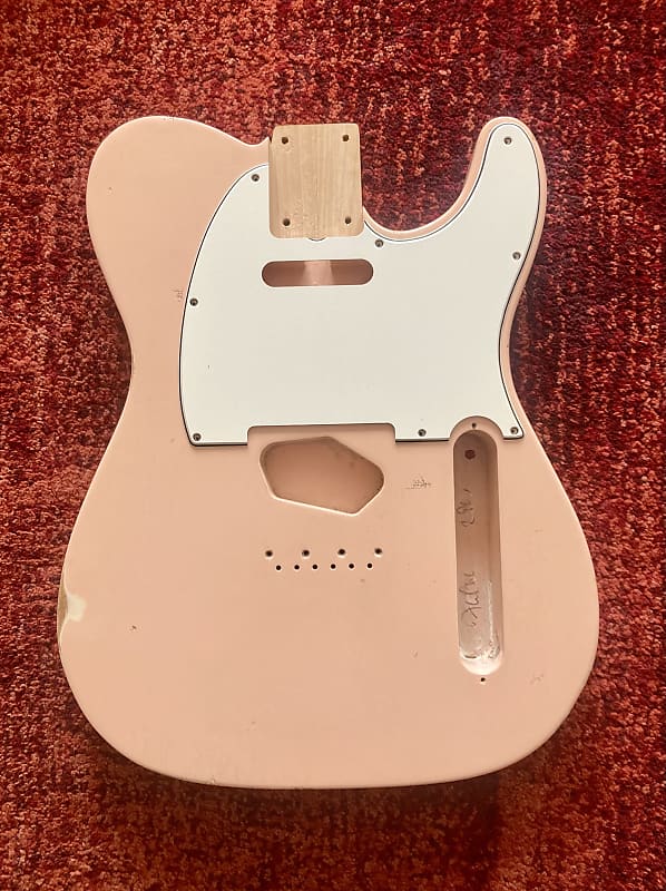 Telecaster Relic Body in Faded Shell Pink (Nitrocellulose) | Reverb