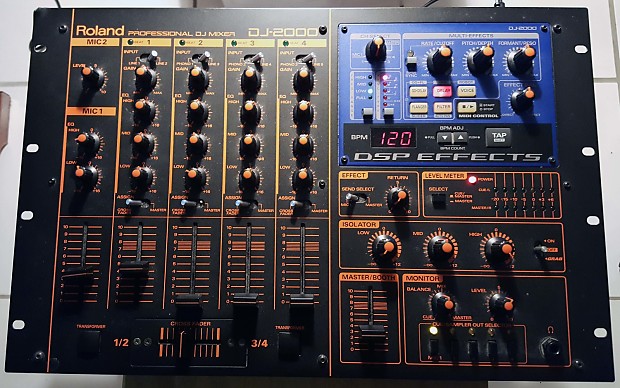 Roland DJ-2000 Mixer Auto BPM & MIDI Clock Sync, On-Board | Reverb