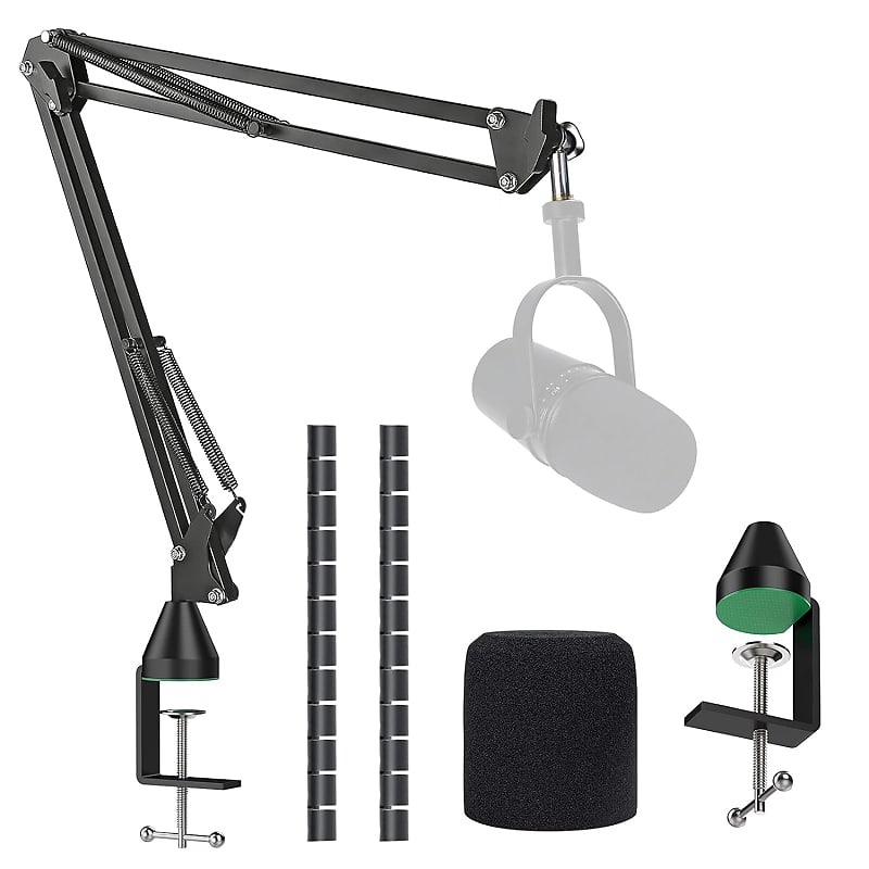 Mv7 Boom Arm With Pop Filter - Microphone Arm Stand With Foam | Reverb