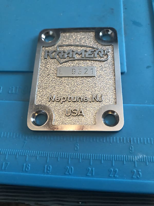 Kramer E Plate Neck Plate 1987 Chrome | Reverb